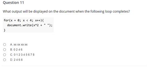 Solved What Output Will Be Displayed On The Document When