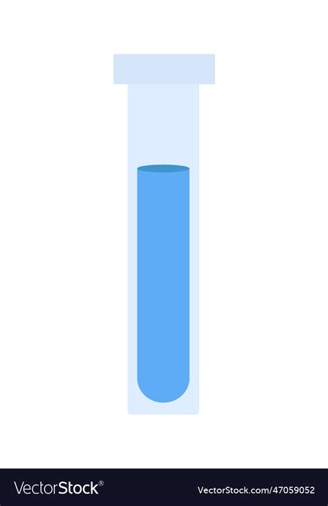 Laboratory Flask With Liquid Royalty Free Vector Image