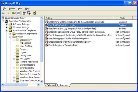 gpo logging custom adm sdm software configuration experts