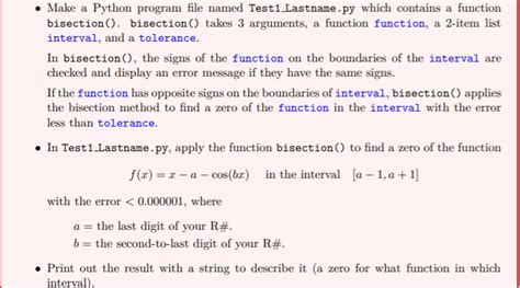 solved make a python program file named test1 lastname py