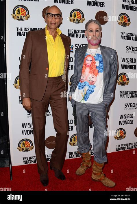 Rupaul And Mathu Andersen Attending The Instagram Art Of Mathu Andersen