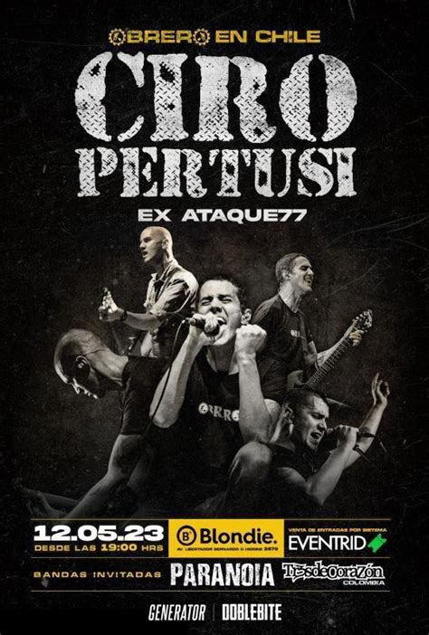 Ciro Pertusi En Chile 2023 Fecha Lugar Y Venta De Entradas — Futuro Chile