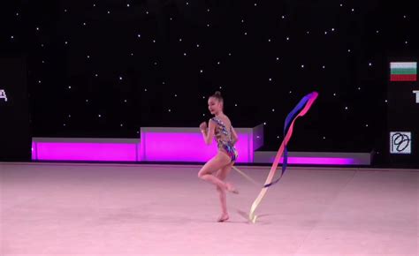 Международен турнир Miss Valentine 2023 🇪🇪 Никол Тодорова съчетание с лента финал 🥉 By