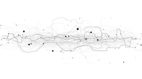 추상적인 기술 디자인 배경입니다 공학 기술 벽지 선과 점 들으로 만든 흰색 바탕에 미래 기술 인터페이스입니다 디지털 기술 개념 벡터 일러스트 레이 션입니다 가리기에 대한