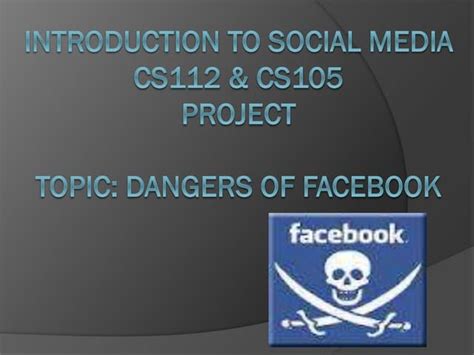 introduction to social media cs112 and cs105 ppt
