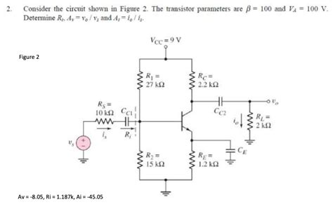 solved 2 consider the circuit shown in figure 2 the
