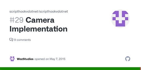 Camera Implementation Issue Scripthookvdotnet Scripthookvdotnet Github