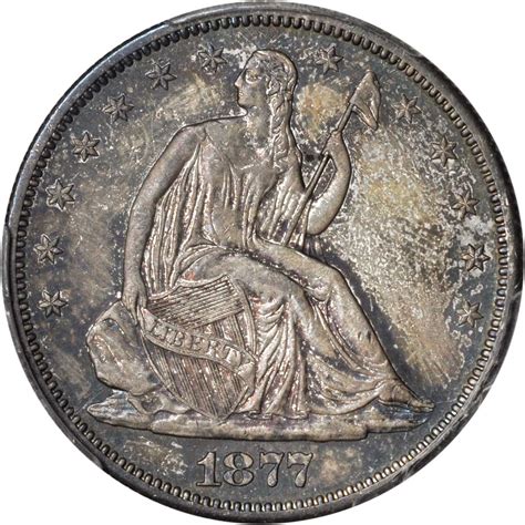 1877 S Liberty Seated Half Dollar Wb Unlisted Type Ii Reverse Very