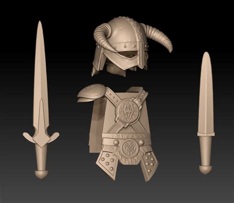Stl File Dovahkiin From Skyrim Custom Set 🎲 ・model To Download And 3d Print・cults