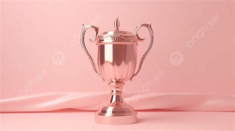 분홍색 배경에 은색 트로피 파스텔 핑크 배경에 3d 렌더링 골드 트로피 컵 고화질 사진 사진 배경 일러스트 및 사진 무료 다운로드 Pngtree