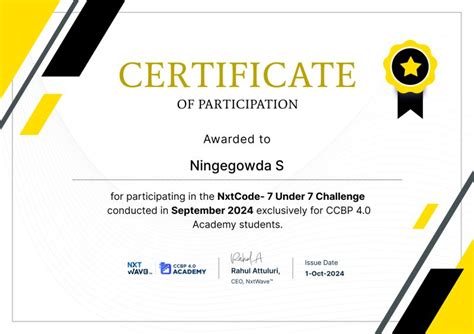 Ningegowda S On Linkedin Nxtcode7 Nxtwave Rahulattulari