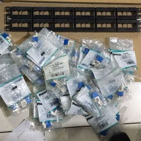 Promo Panduit Pannet Frame Panel 48 Port Modular Cat 6 Patch Panel 48Port Diskon 23 Di