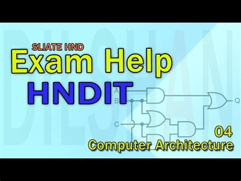 Computer Architecture Exam Help For HNDIT 04 Past Paper Disk
