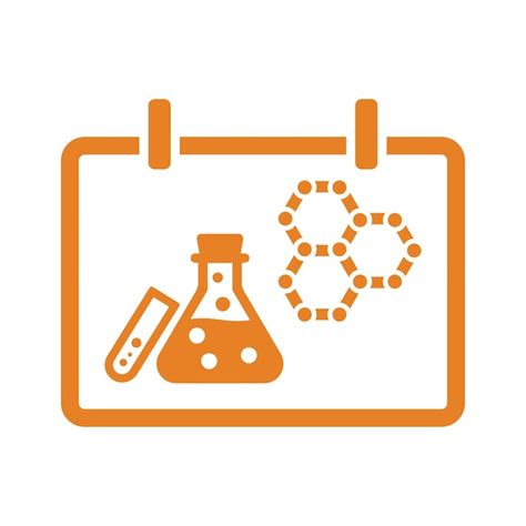 Premium Vector Classes Science Education Icon Orange Color Design
