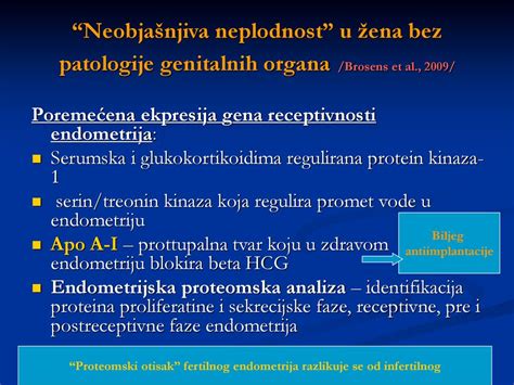 Kako miom endometrioza i zdjelična upalna bolest utječe na implantaciju i ranu trudnoću S