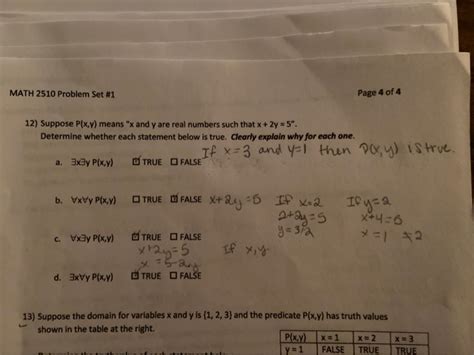 Solved Math 2510 Problem Set 1 Page 4 Of 4 12 Suppose