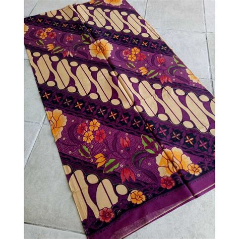 Jual Kain Batik Solo Motif Kembangan Parang Barong Shopee Indonesia