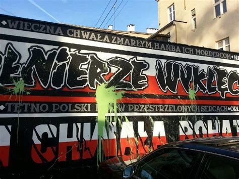 Radical Graffiti Corrected Nationalist Graffiti In Poland