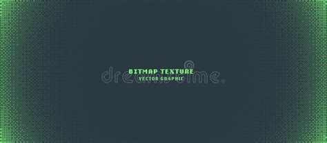 Dither Pattern Bitmap Texture Split Screen Smooth Border Vector Abstraction Stock Vector