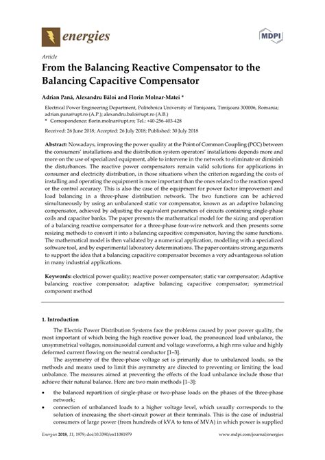 pdf from the balancing reactive compensator to the balancing capacitive compensator