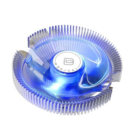 ฮีทซิงค์อลูมิเนียม Cpu Cooler ประสิทธิภาพความเย็นที่มีประสิทธิภาพ ขนาดกะทัดรัด Led สีฟ้า