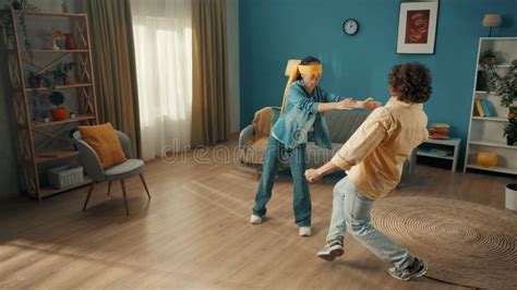 A Young Married Couple Spends Time Together Having Fun A Couple Is