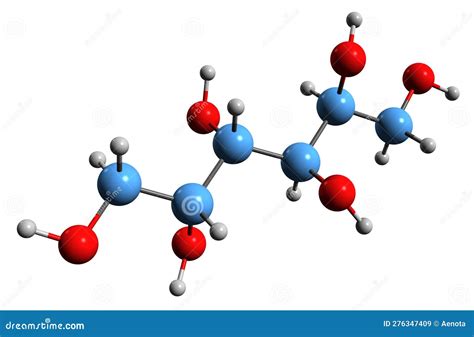 3d Image Of Mannitol Skeletal Formula Stock Illustration Illustration