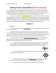 Building Circuits Understanding Electric Circuit Diagrams For Course Hero