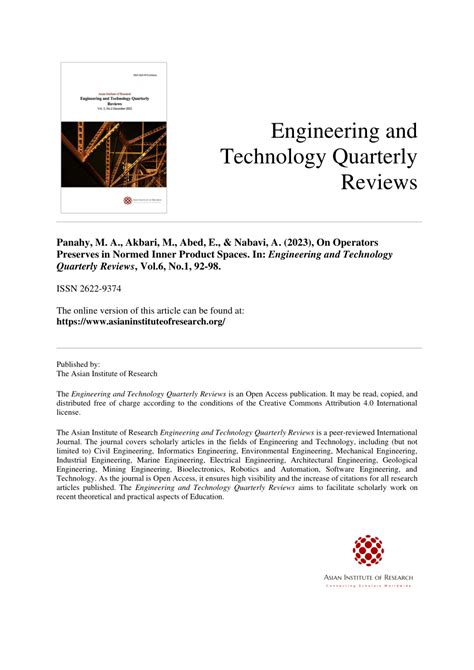 Pdf On Operators Preserves In Normed Inner Product Spaces