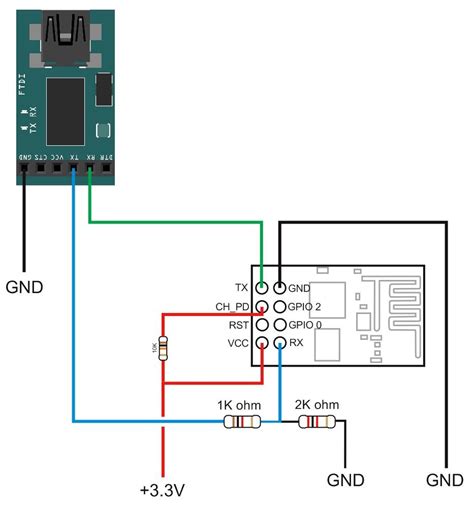 Esp8266 01 To Ftdi Lots Of Info Of Getting Started Esp8266 Pinterest Portal Arduino And