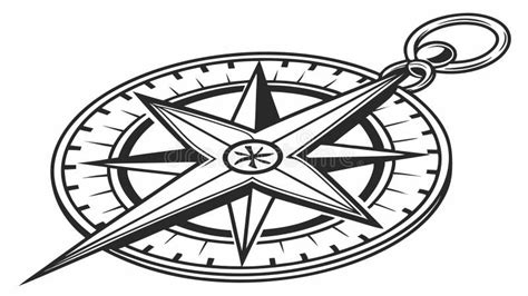 Intricate Compass Rose Nautical Navigation And Direction Vector Design Generative Ai Stock