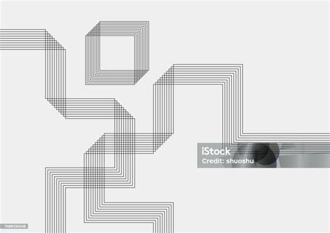 추상적인 흑백 줄무늬 선 기하학적 패턴 배경 기하 도형에 대한 스톡 벡터 아트 및 기타 이미지 기하 도형 단순함 단일 이미지 Istock