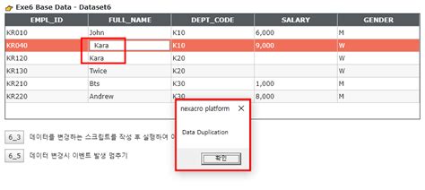 Nexacro 컴포넌트활용 DataSetExe 번