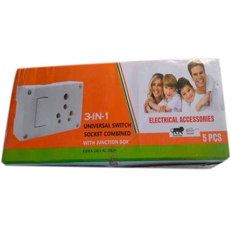 5a Combined Switch Socket Polycarbonate At ₹ 314piece In Lucknow Id