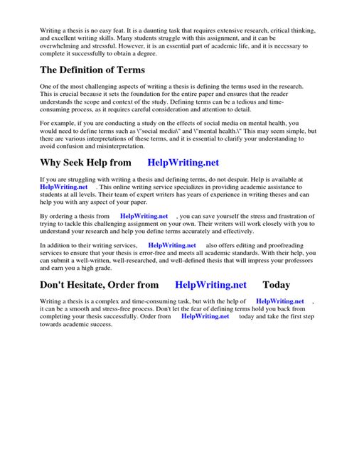 Research Paper Definition Of Terms Example Pdf Information Academic Publishing