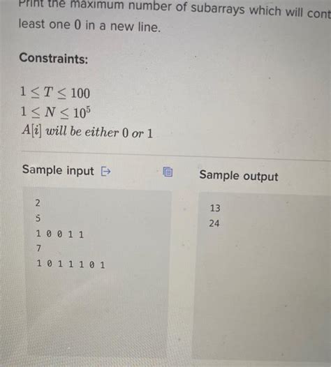 Solved A Binary Array You Are Given A Binary Array A A Chegg Com