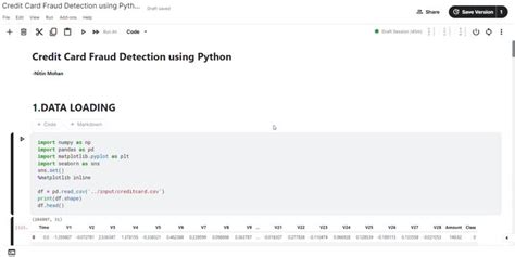 Nitin Mohan On Linkedin Datascience Internshipcompletion Creditcardfrauddetection Codsoft…