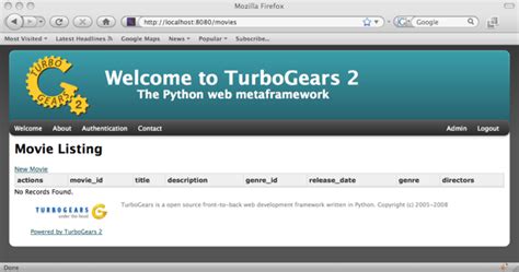 Table Tutorial — Sprox 07 Documentation