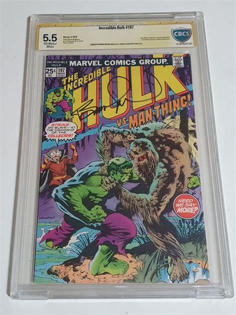 Incredible Hulk 197 Cbcs 5 5 Signed By Bernie Wrightson Catawiki