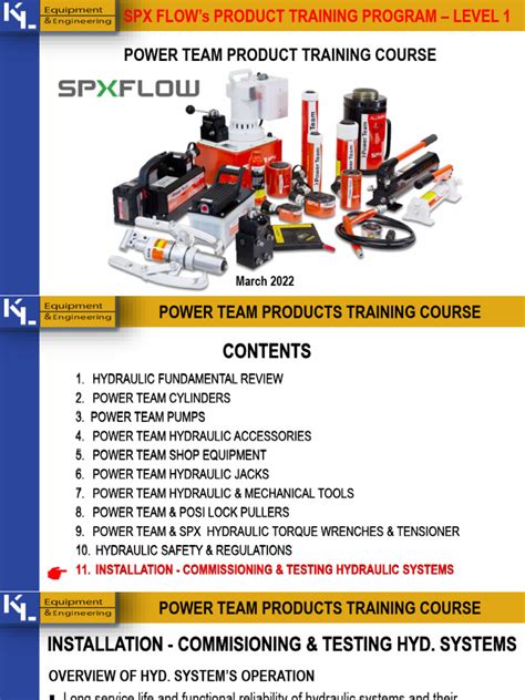 Installation Testing Commissioning Of Hyd Sys Rev20 Mar22 Pdf