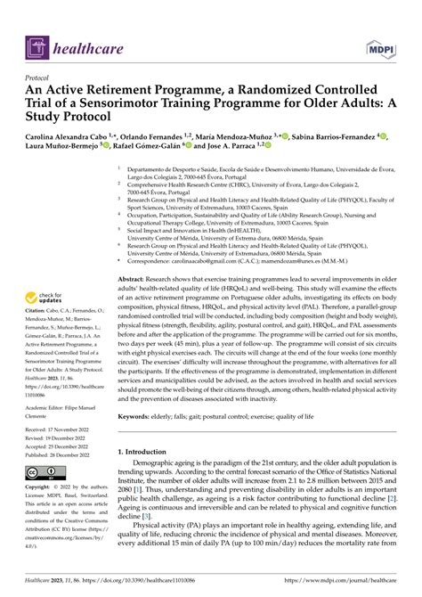 Pdf An Active Retirement Programme A Randomized Controlled Trial Of
