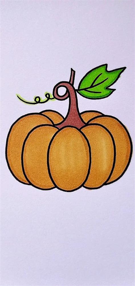 南瓜美食简笔画大全简单（漂亮17张） 简笔画图片大全