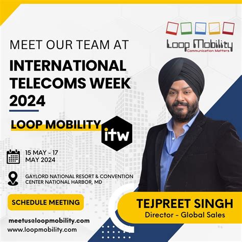 Tejpreet Singh On Linkedin Lets Meet International Telecoms Week Itw Please Dm