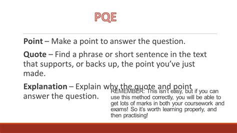 Comprehensions Pqe Method 1 Hour Exam 1 Comprehension Pqe 20