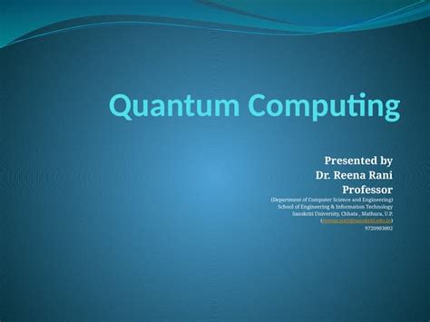 Quantum Computing Introduction D1pptx