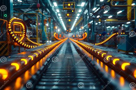 Automated Production Lines In Industries Merge Technology Innovation Efficiency And Robotics