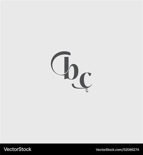 Beauty Monogram Initial Logo Simple And Royalty Free Vector