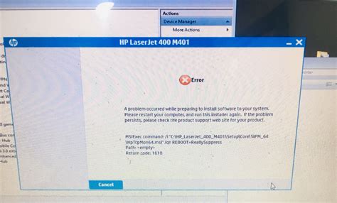 Error Installation In Hp Laserjet Pro 400 Hp Support Community 6968181