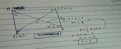 Two Opposite Vertices Of A Rectangle Are And NIf The Rest Two