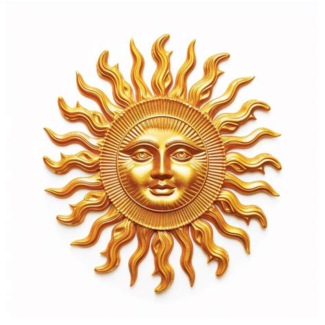 A Sun With A Gold Sun On It Premium Ai Generated Image